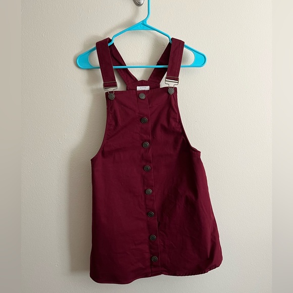 Harper | Dresses | Maroon Overall Dress | Poshmark